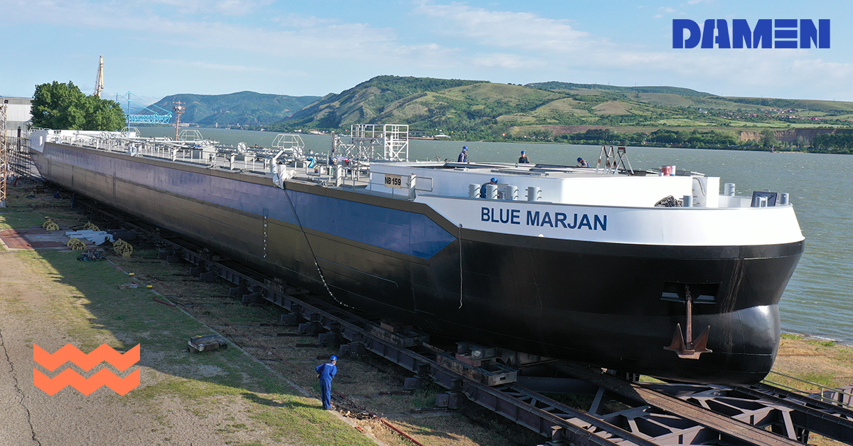 First of 40 Concordia Damen inland waterway tankers launched - Damen First of 40 Concordia Damen inland waterway tankers launched - Damen